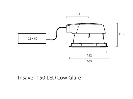 Insaver LED 150 - Low Output - Low Glare | Sylvania Lighting Solutions